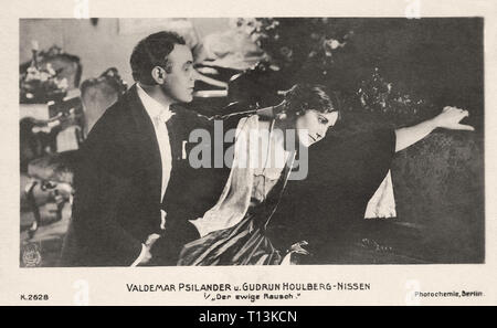Promotional photography of Valdemar Psylander - Silent movie era Stock ...