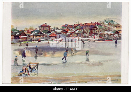 1920s, historical picture, rural life in England, before the arrival on ...