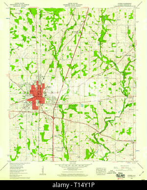 Athens, Alabama, map 1958, 1:24000, United States of America by ...