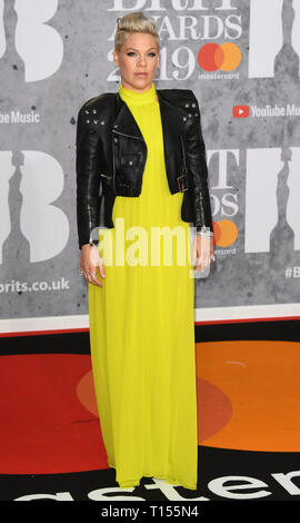 The Brit Awards 2019 held at the O2 - Arrivals Featuring: Little Mix ...