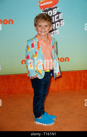 Tydus Talbott at Nickelodeon's 2019 Kids' Choice Awards held at Galen ...