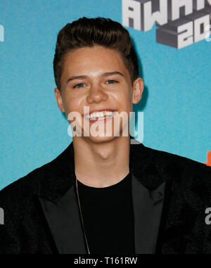 Case Walker at Nickelodeon's 2019 Kids' Choice Awards held at Galen ...
