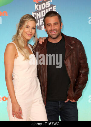 Ashley Wahler and Jason Wahler at Nickelodeon's 2019 Kids' Choice ...