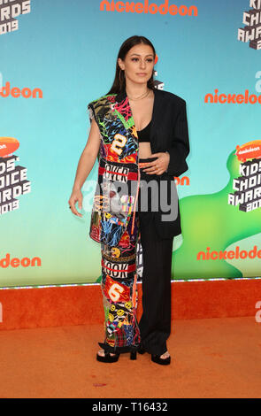 Brianna Mazzola at Nickelodeon's 2019 Kids' Choice Awards held at Galen ...