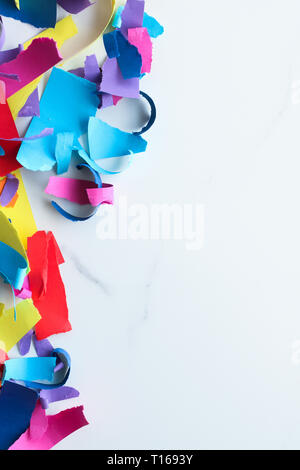 Holiday decor, creative design and party concept - Paper confetti on ...