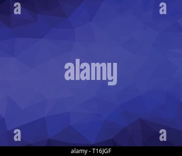 Polygonal dark blue mosaic background. Abstract low poly vector ...