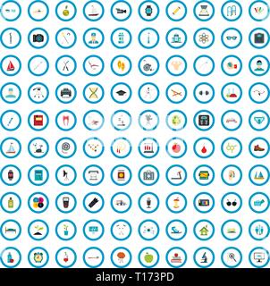 100 health journal icons set, flat style Stock Vector Image & Art - Alamy