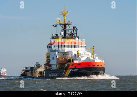 German coast guard on North Sea near Cuxhaven Stock Photo - Alamy