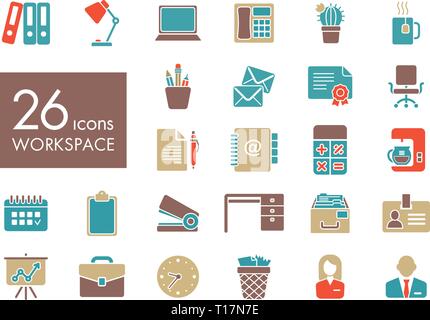 Workspace outline icon. Workspace sign. Graph symbol for your web site ...