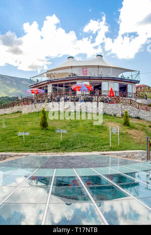 Crystal Glass Terrace in Safranbolu is a place where tourists show ...