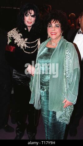 Michael Jackson and Elizabeth Taylor arriving at "Michael Jackson: 30th ...