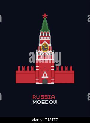 Pixelated building isolated vector illustration graphic design Stock ...