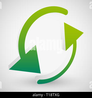 Spinning, rotating arrows in circle for rotation, circular motion ...