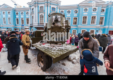 The Siege of Leningrad. The fire of anti-aircraft guns deployed in the ...