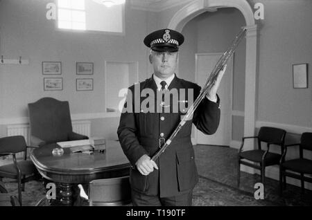 The birch rod, corporal punishment Law and Order the Isle of Man 1970s ...