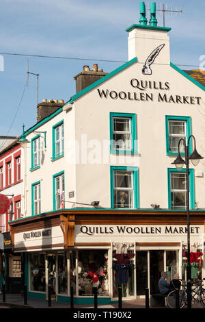 Killarney town streets. High Street store renovation of the Quills Gift ...