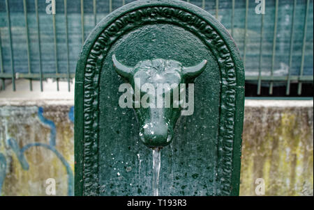 Drinking fountain bull, Retro styled Toret - Little bull - fountain in ...