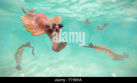 Cambrian Opabinia - Opabinia was a carnivorous marine fish that lived ...