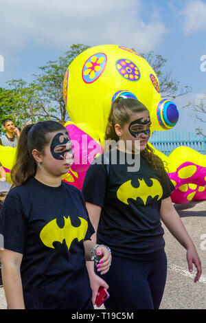 Jewish holiday Purim with carnival mask and homemade cookies flat lay ...