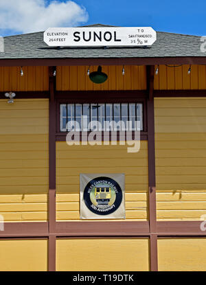 Sunol Depot train station Sunol California USA Stock Photo - Alamy
