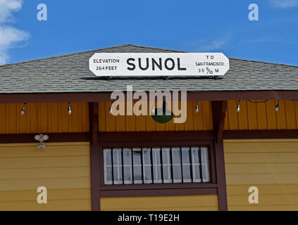 Sunol Depot train station Sunol California USA Stock Photo - Alamy