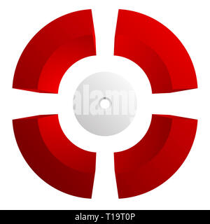 Abstract cross hair, target mark (reticle) vector icon Stock Photo - Alamy
