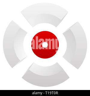 Abstract cross hair, target mark (reticle) vector icon Stock Photo - Alamy