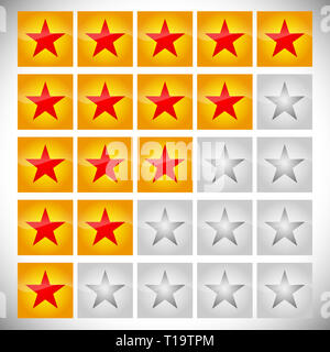 Four 4 Star rank sign Illustration Stock Photo - Alamy