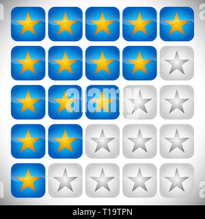 Four 4 Star rank sign Illustration Stock Photo - Alamy