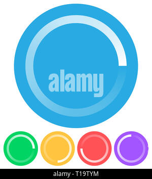 Segmented preloader, buffer shape or progress indicator (eps10 Stock ...