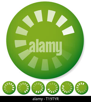 Segmented preloader, buffer shape or progress indicator (eps10 Stock ...