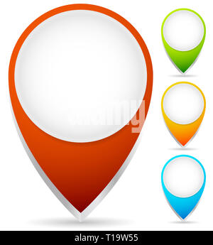 mapping pins icon EPS 10 vector file has transparency (shadow under the ...