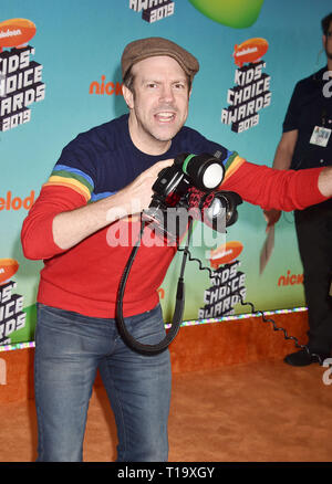 Jason Sudeikis at the Nickelodeon's 2019 Kids' Choice Awards held at ...
