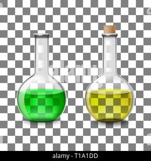 chemical Glass flasks Stock Vector Image & Art - Alamy