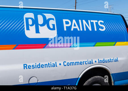 Indianapolis - Circa March 2019: PPG Paints delivery van. PPG ...