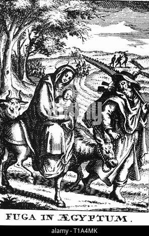 The Flight into Egypt - Jesus, Mary and Joseph flee to Egypt to escape ...