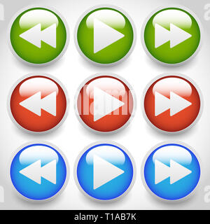 Control buttons - forward, backward, right, left Stock Photo - Alamy