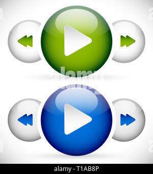 Illustration of fast forward icons. Multimedia, gadgets, electronics ...