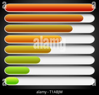 Progress loading bars. Vector Stock Photo - Alamy