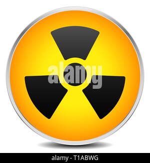 Simple radiation, radioactivity sign. Eps 10 vector illustration Stock ...
