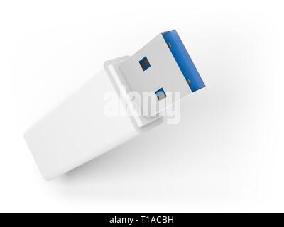 usb drive isolated on white background Stock Photo - Alamy