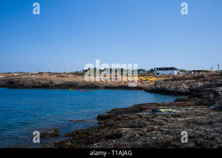 View of Cala Croce beach in Lampedusa, Sicily. Italy Stock Photo - Alamy