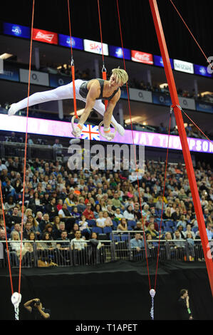 Jay Thompson seen in action during the Superstars of Gymnastics, a ...