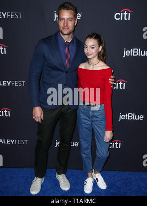 Justin Hartley and his daughter Isabella Justice Hartley attend the ...