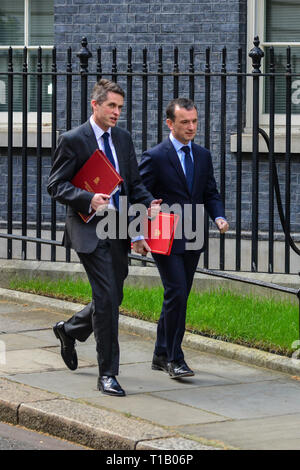 Defence Secretary Gavin Williamson leaving Downing Street, London ...