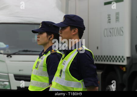 Hong Kong. 25th Mar, 2019. SDU ( Special Duties Unit, a counter ...