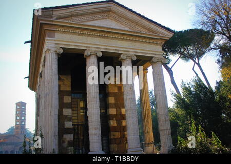 Italy. Rome. Temple of Portunus. Dedicated to the god Portunus. Ionic ...