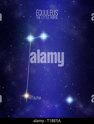 Triangulum the triangle constellation on a starry space background with ...