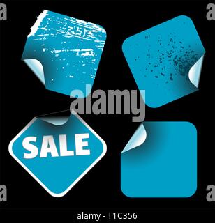 guarantee blue square sticker isolated on white Stock Vector Image ...