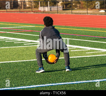 Children practice during a soccer training session. in Tehran, Iran ...